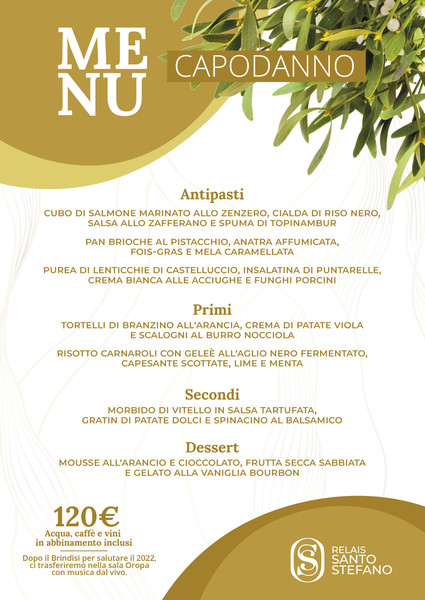 Al Relais Santo Stefano a Sandigliano, Biella, un menu speciale per ...