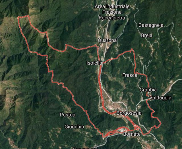 Borgosesia: "il Giro non passa dal territorio di Borgosesia, dunque ...